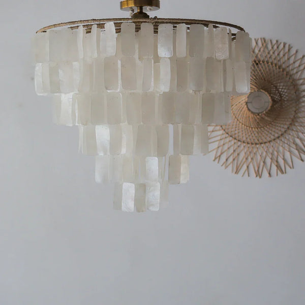 Handmade Capiz Shell Ceiling Light - Modern Chandelier – roomidecoration