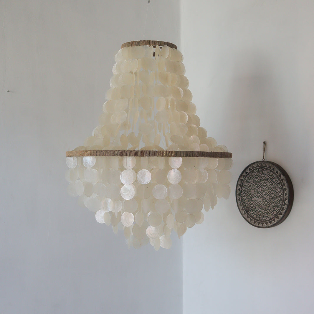 Seashell Chandelier Light Fixture Bali – roomidecor