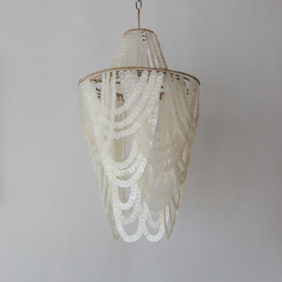 Handmade Capiz Shell Ceiling Light - Modern Chandelier – roomidecor