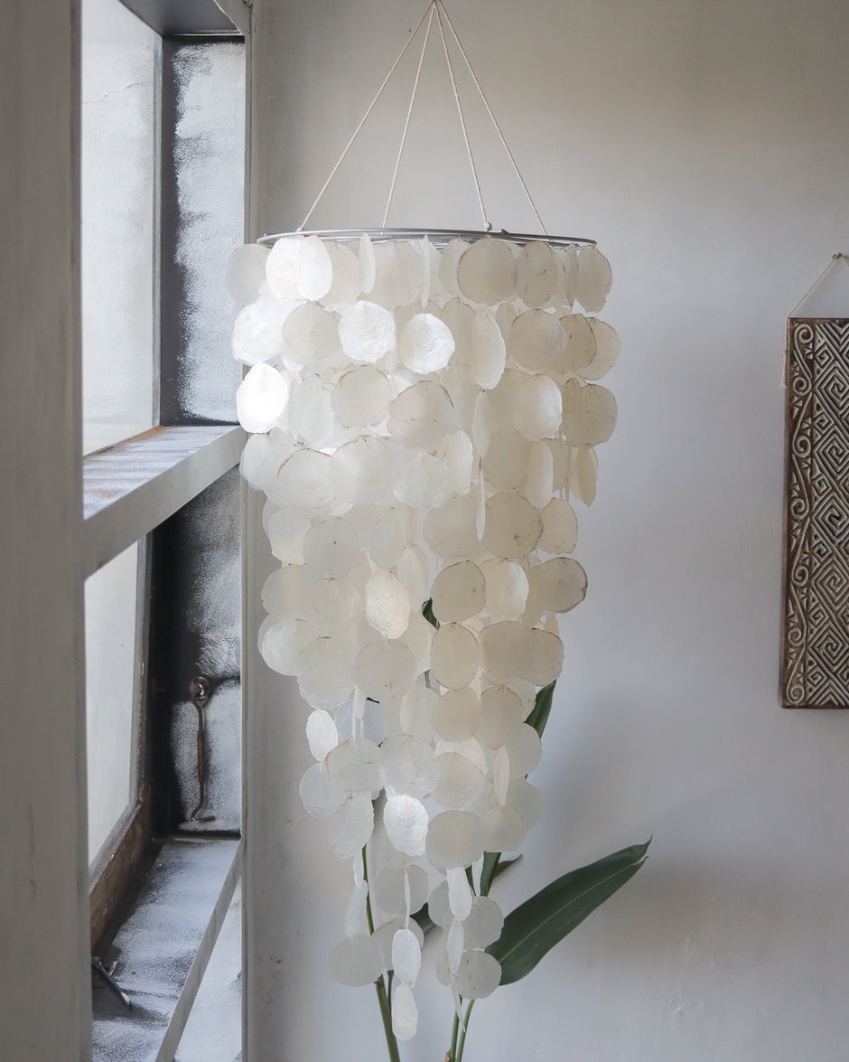 Seashell Chandelier Light Fixture Bali – roomidecor