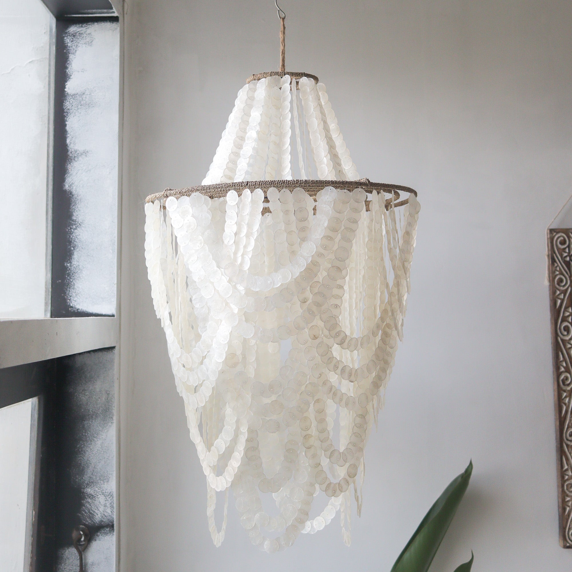 Seashell Chandelier Light Fixture Bali – roomidecor
