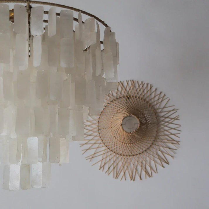 Handmade Capiz Shell Ceiling Light - Modern Chandelier – roomidecoration
