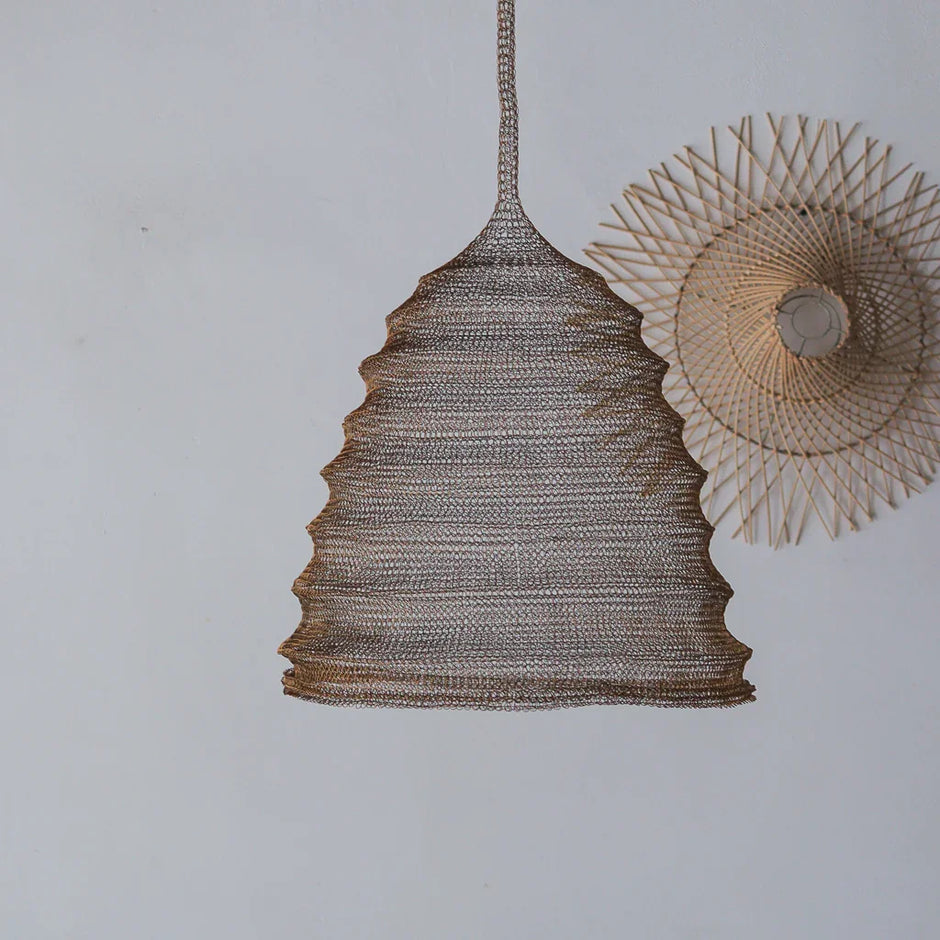 Wire Mesh Chandelier Light Fixtures Bali – roomidecoration