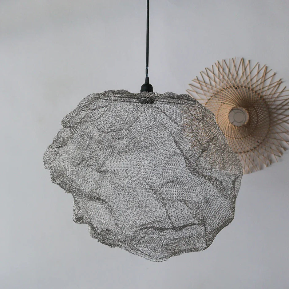 Wire Mesh Chandelier Light Fixtures Bali – roomidecoration