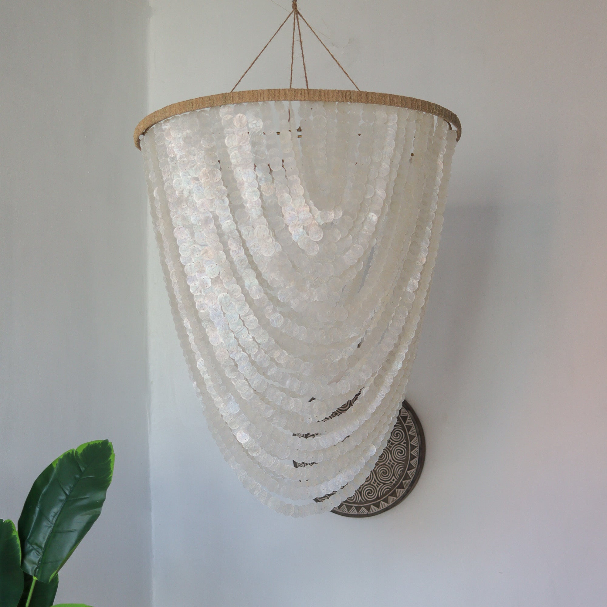 Authentic Capiz Shell Chandelier from Bali – roomidecor