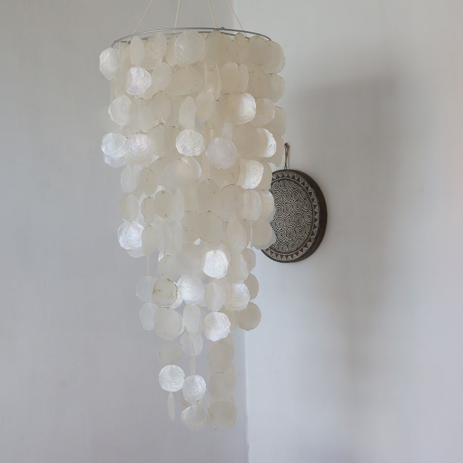 Seashell Chandelier Light Fixture Bali – roomidecor