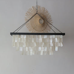 Handmade Capiz Shell Ceiling Light - Modern Chandelier – roomidecoration