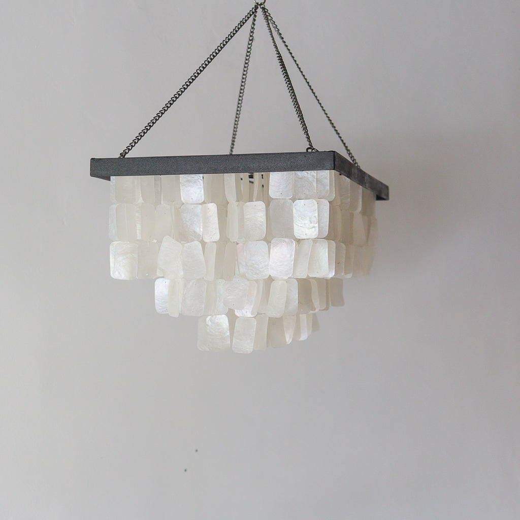 Handmade Capiz Shell Ceiling Light - Modern Chandelier – roomidecor