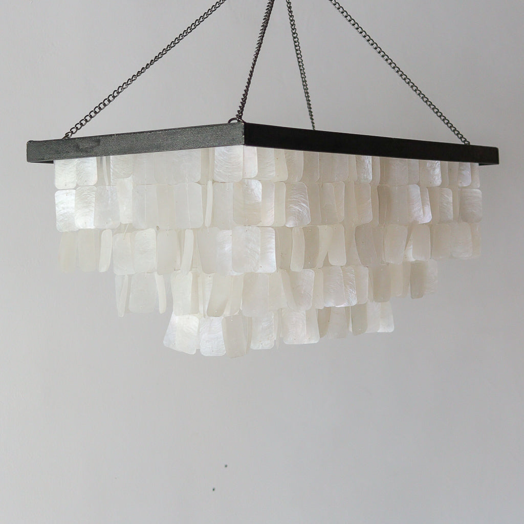 Handmade Capiz Shell Ceiling Light - Modern Chandelier – roomidecor