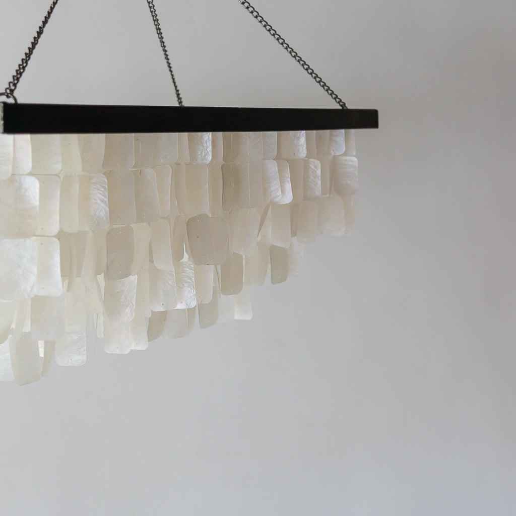 Handmade Capiz Shell Ceiling Light - Modern Chandelier – roomidecor