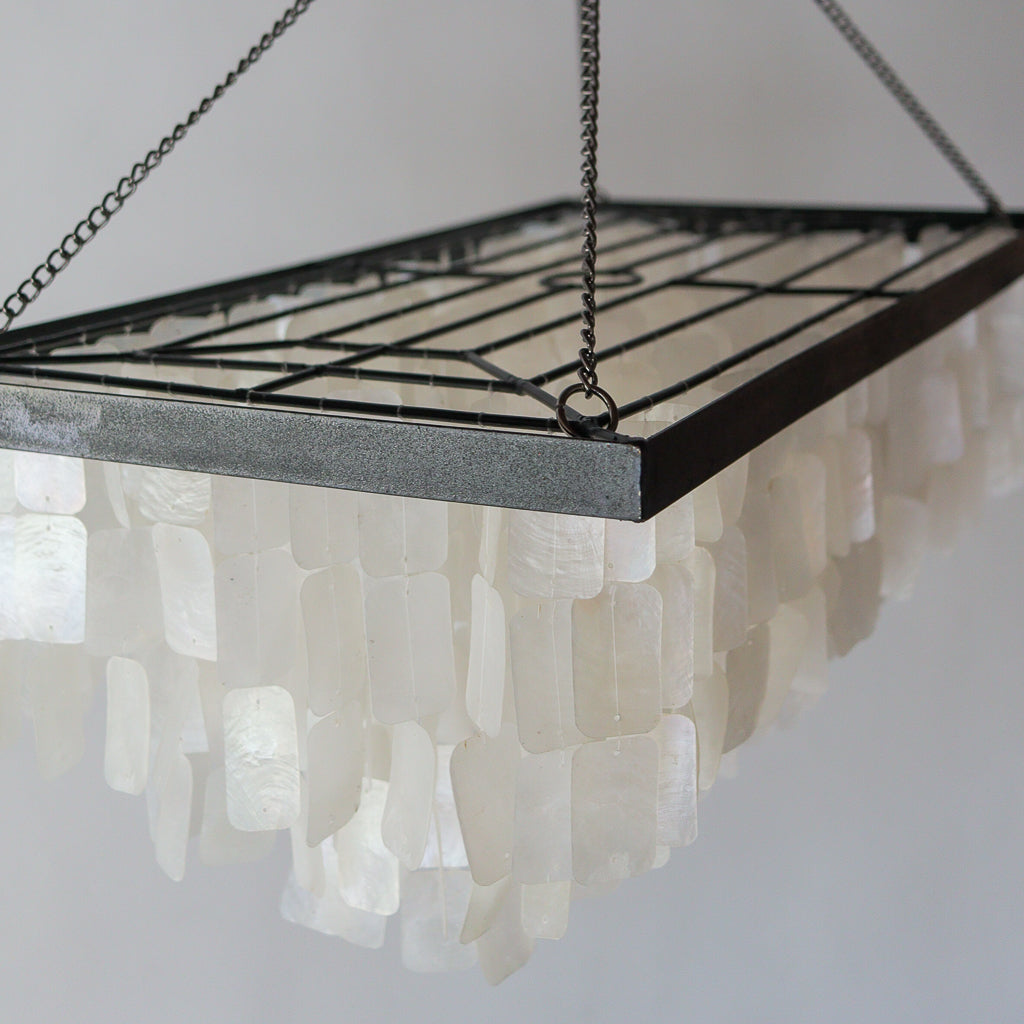 Handmade Capiz Shell Ceiling Light - Modern Chandelier – roomidecoration