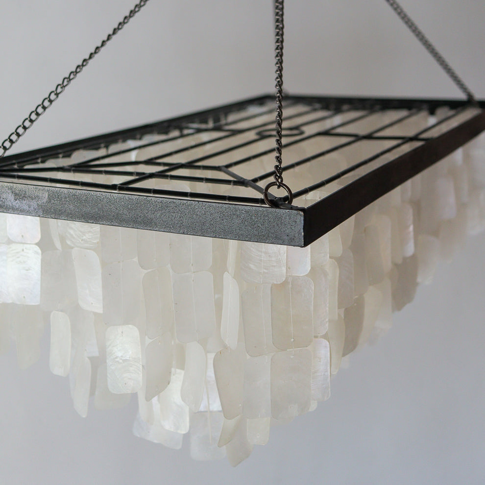 Handmade Capiz Shell Ceiling Light - Modern Chandelier – roomidecoration