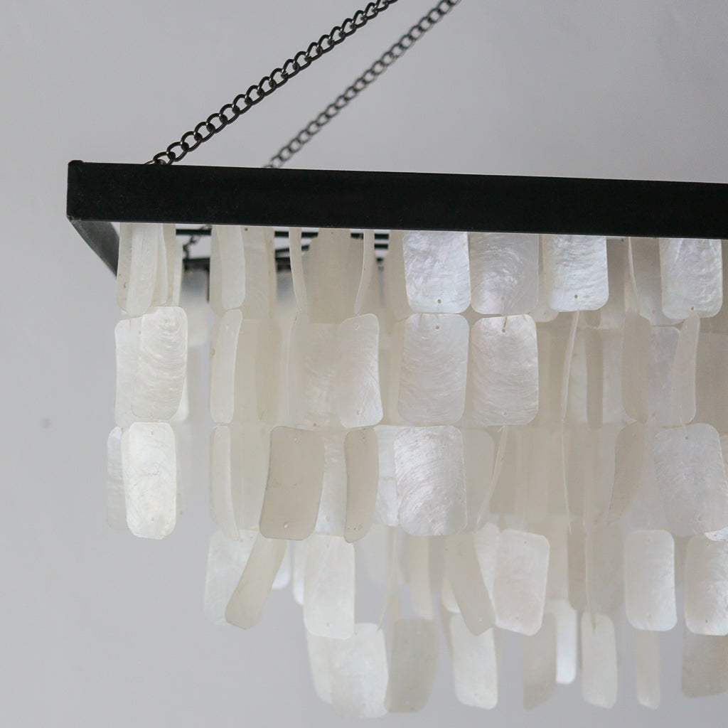Handmade Capiz Shell Ceiling Light - Modern Chandelier – roomidecor