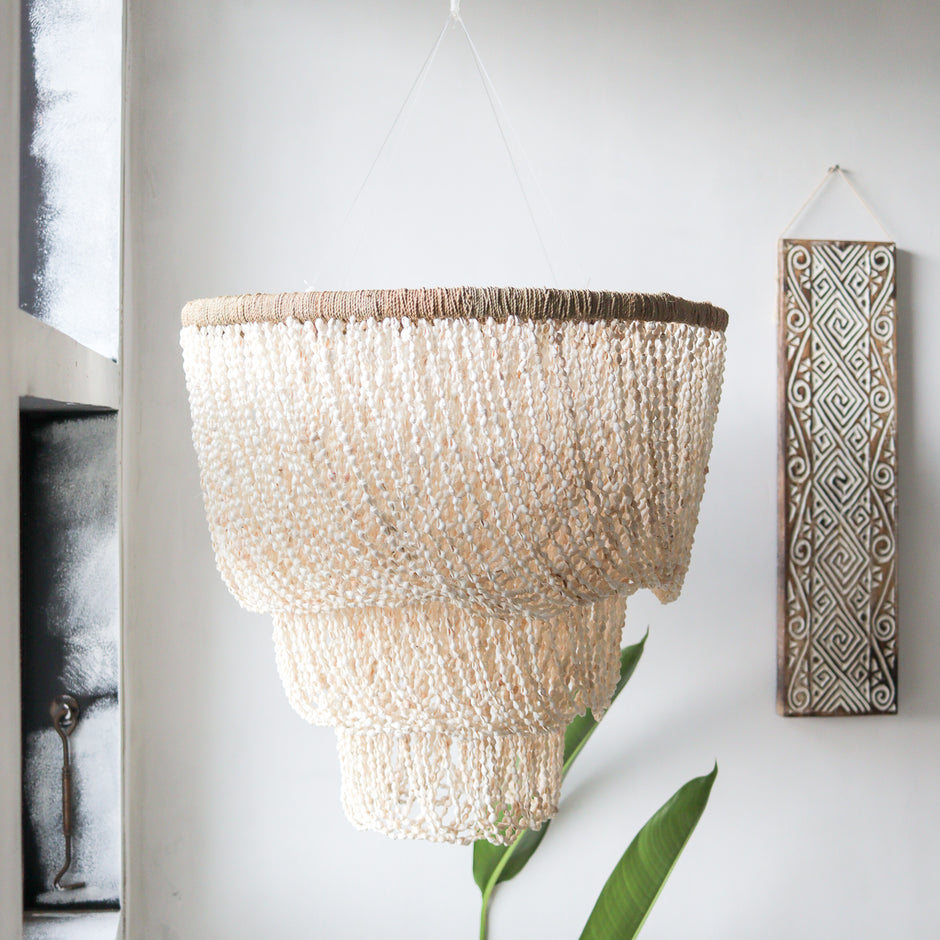 Seashell Chandelier Light Fixture Bali – roomidecor