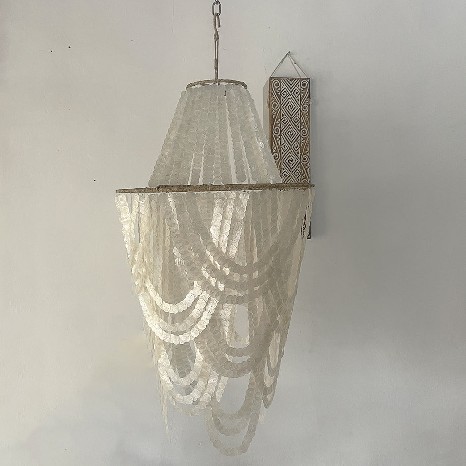 Seashell Chandelier Light Fixture Bali – roomidecor