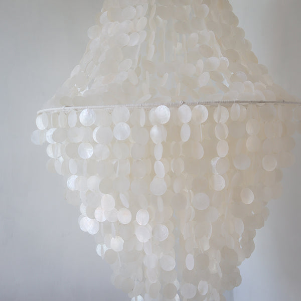Capiz Shell Chandelier Large Diamond Design – roomidecoration