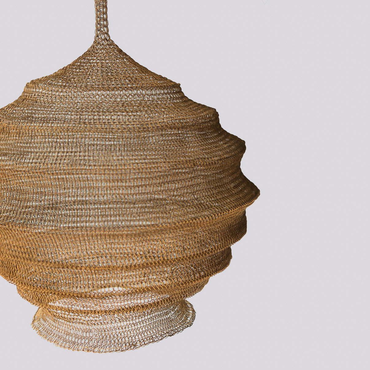 Metal Mesh Ceiling Light Gold – roomidecor